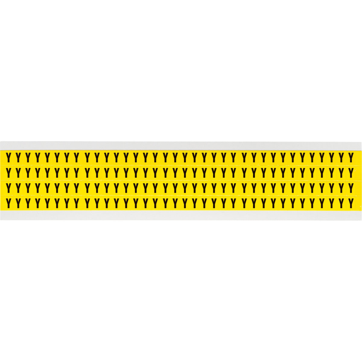 Brady 3400-Y Identical numbers and letters on one card for indoor use