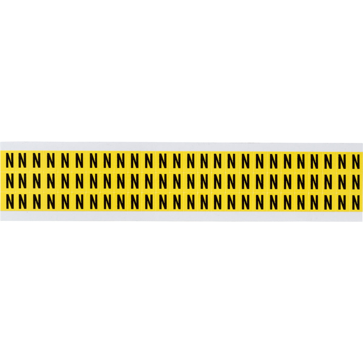 Brady 3410-N Identical numbers and letters on one card for indoor use