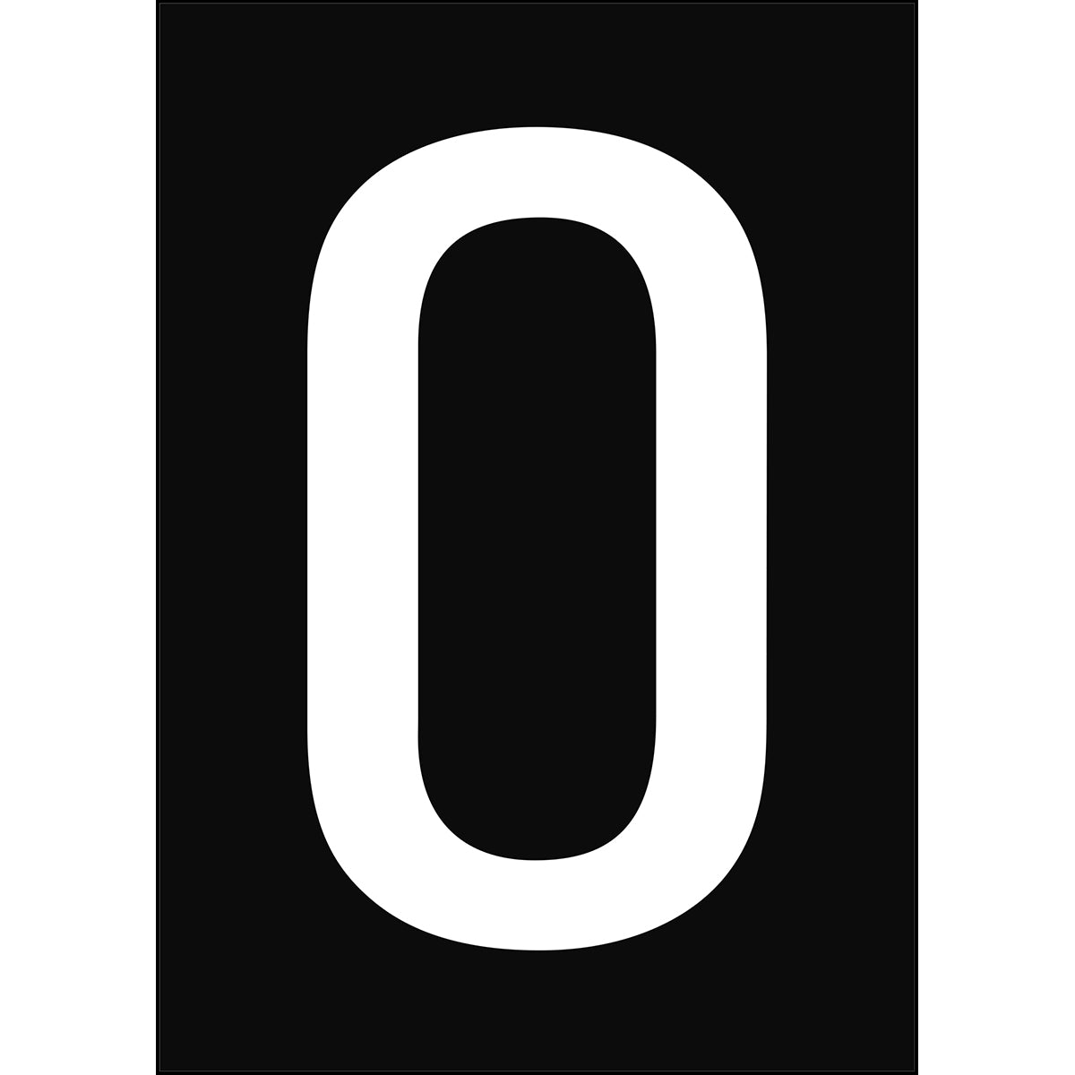 Brady NL859A4BK-O Numbers & letters DIN A4 size 911236