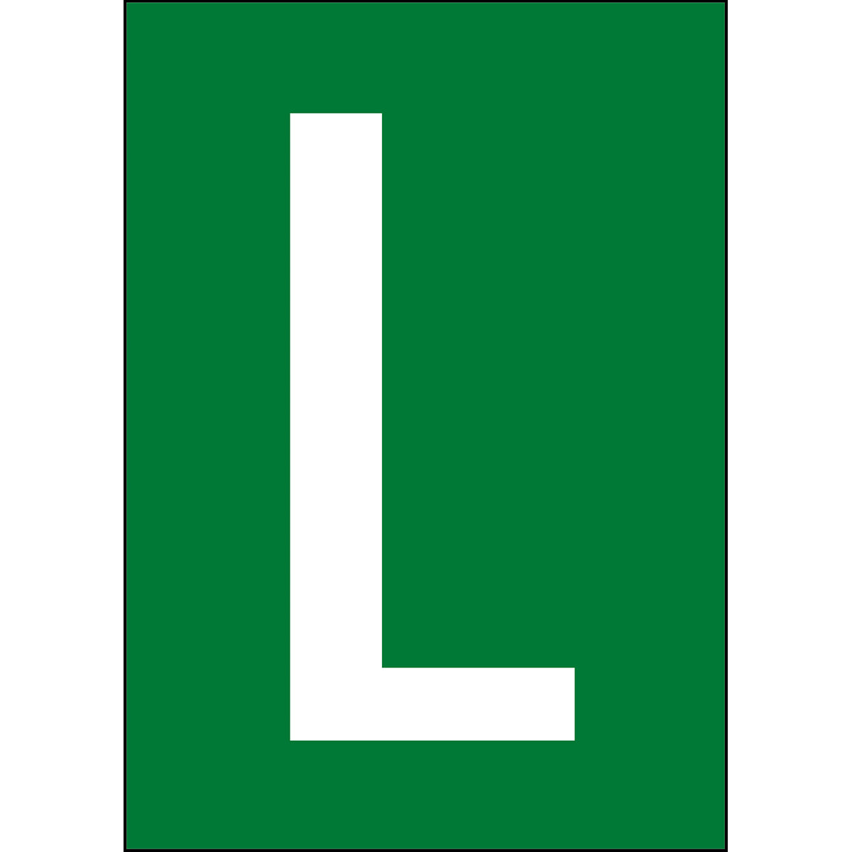 Brady NL7527A4GR-L Numbers & letters DIN A4 size 911629