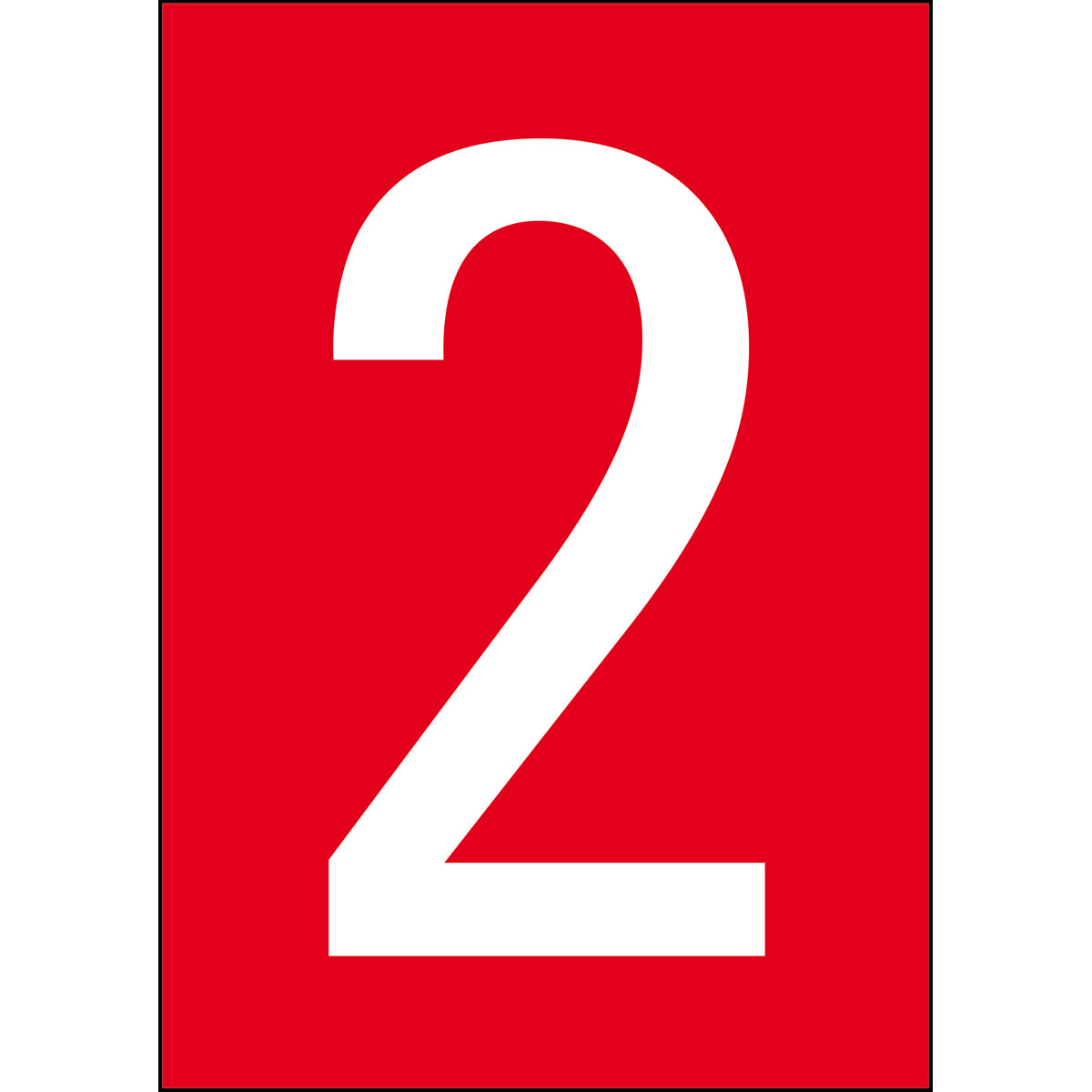 Brady NL7527A4RD-2 Numbers & letters DIN A4 size 911612