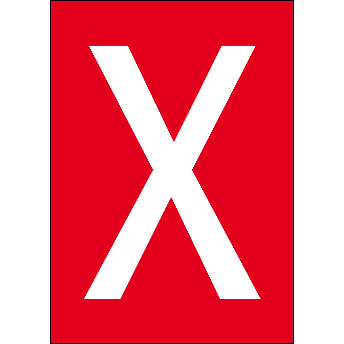 Brady NL859A4RD-X Numbers & letters DIN A4 size 911110