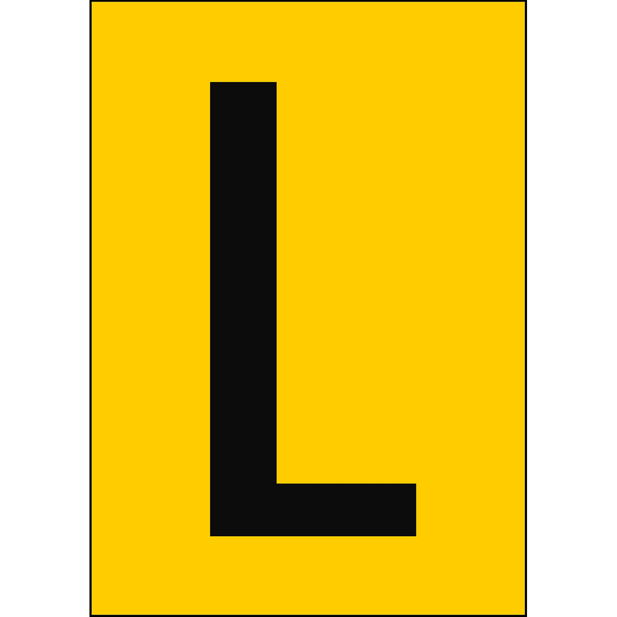 Brady NL7541A4YL-L Numbers & letters DIN A4 size 911278